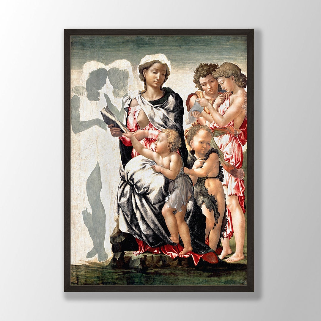 Michelangelo Art Print - Buonarroti's Manchester Madonna 1497 ...