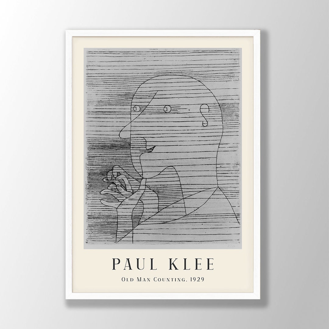 Paul Klee Art Print - Old Man Counting, Paul Klee Prints, Paul Klee ...