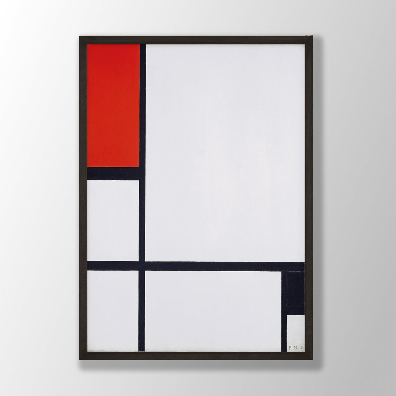 Piet Mondrian Art Print Composition No:1 Piet Mondrian - Etsy