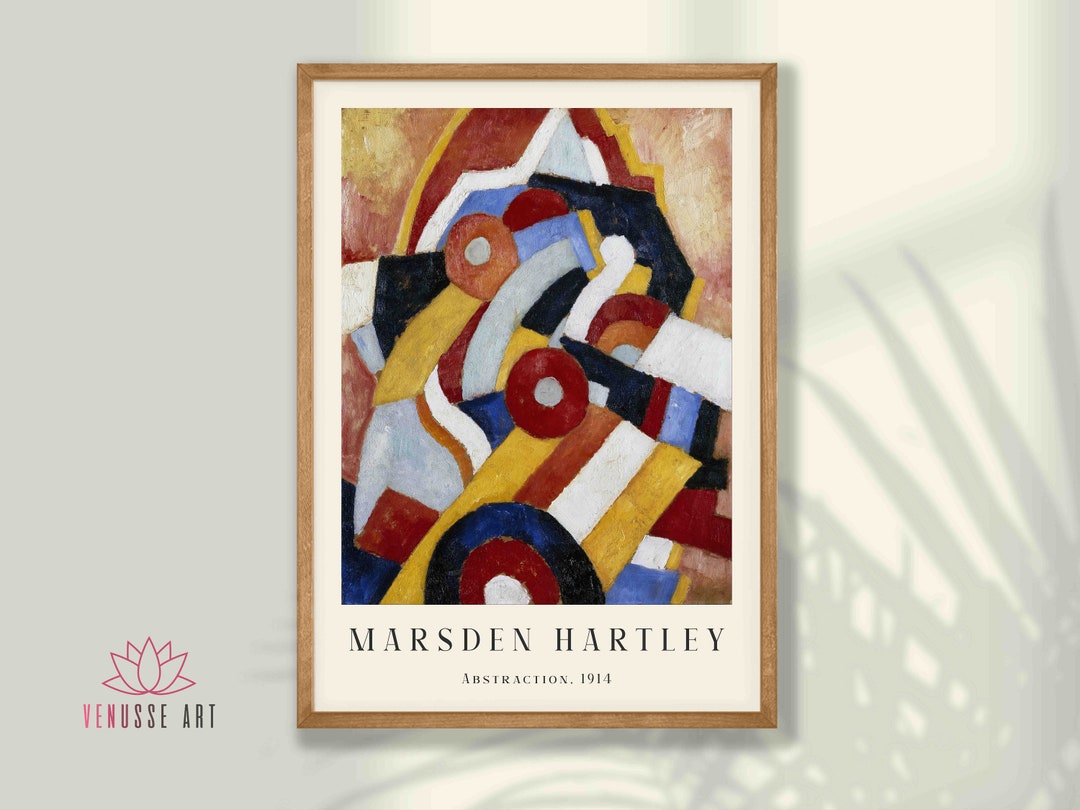Marsden Hartley Art Print - Abstraction, Marsden Hartley Poster ...