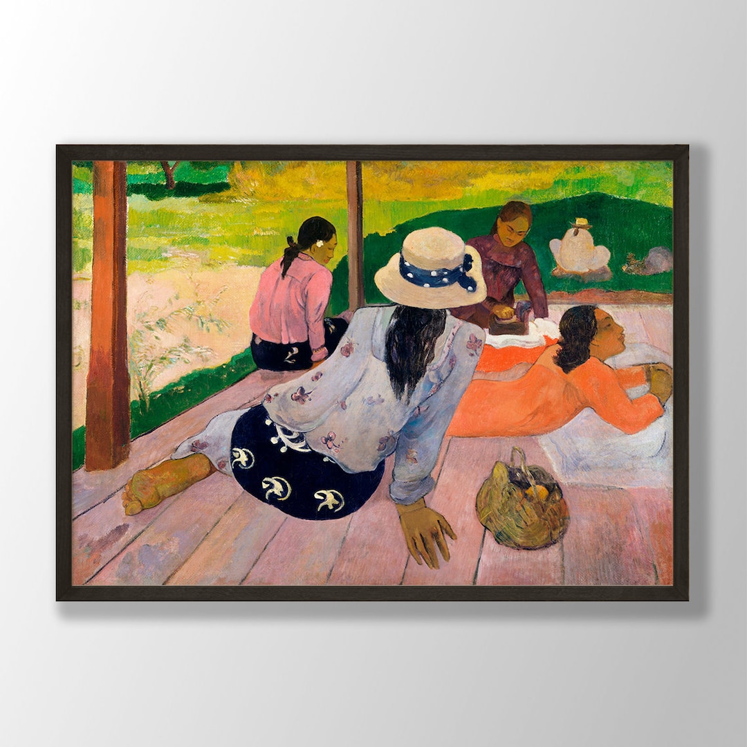 Paul Gauguin Print | the Siesta, Paul Gauguin Poster, Landscape Print ...