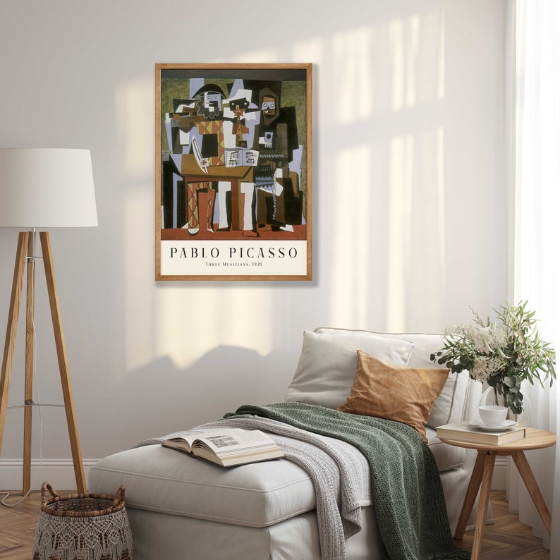 Pablo Picasso Art Print Three Musicians Pablo Picasso - Etsy