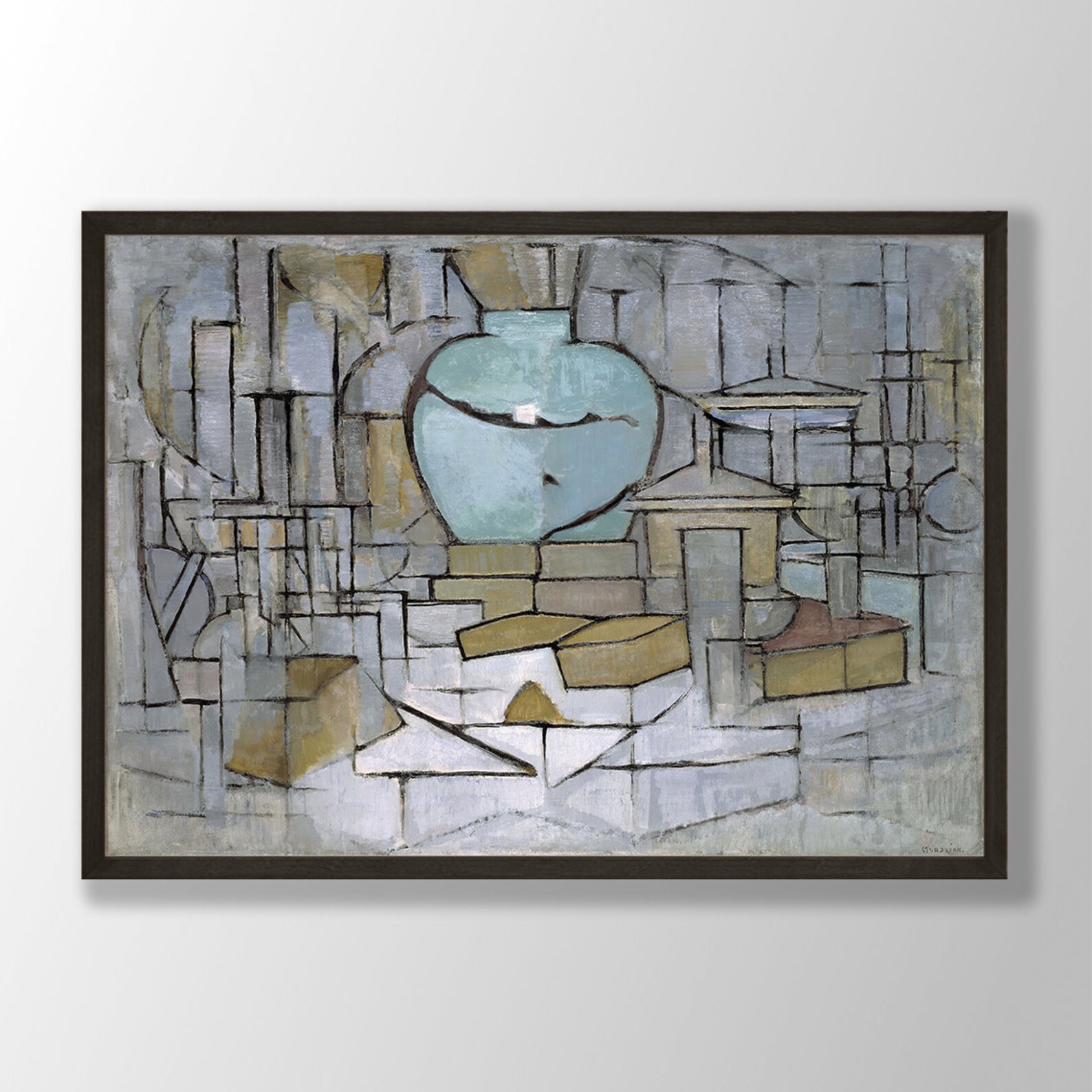 Piet Mondrian Art Print Still Life With Gingerpot Piet - Etsy