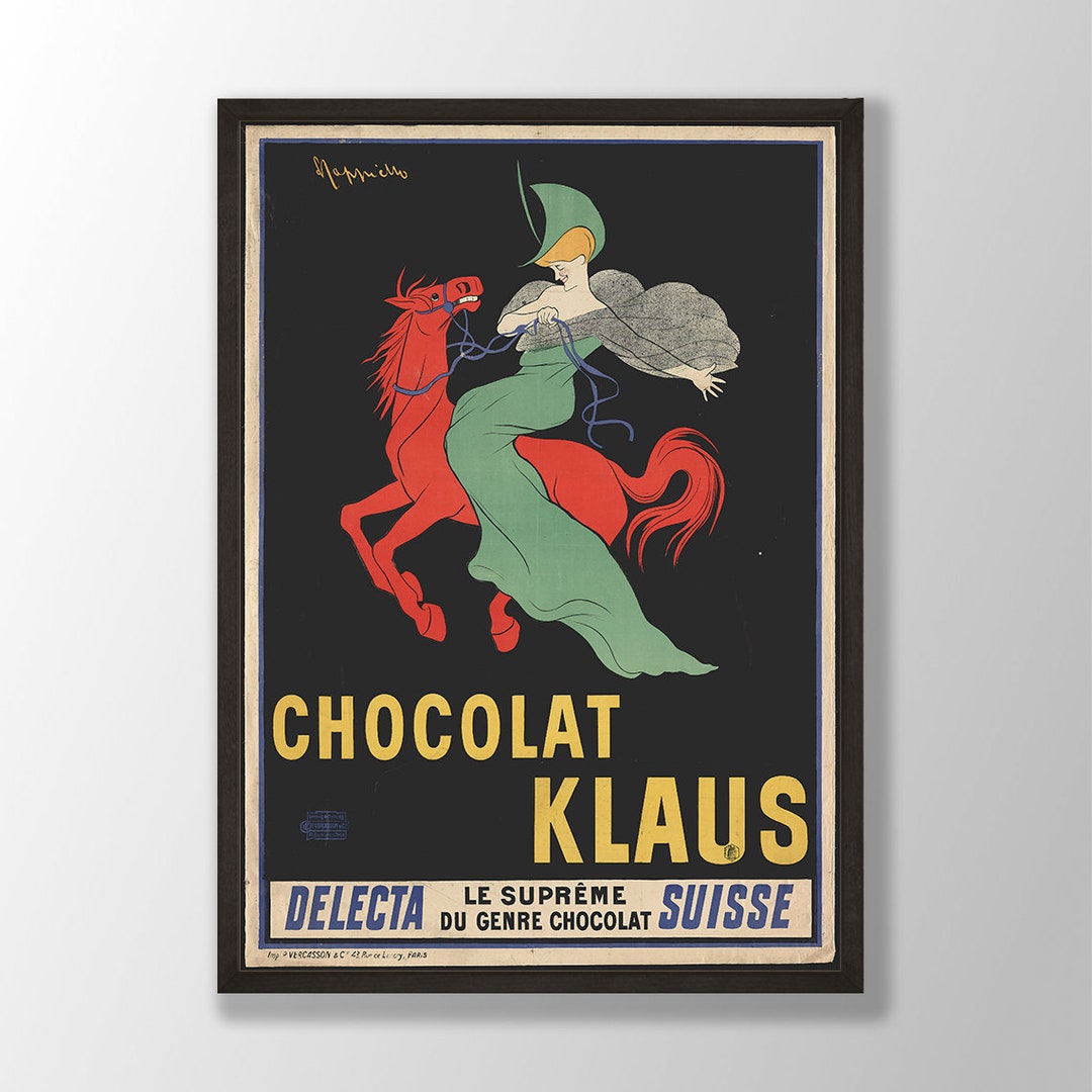 Chocolat Klaus by Leonetto Cappiello - Cappiello Poster, Vintage Art ...