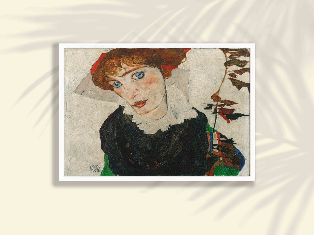 Egon Schiele Print | Portrait of Wally Neuzil, Schiele Poster, Schiele ...