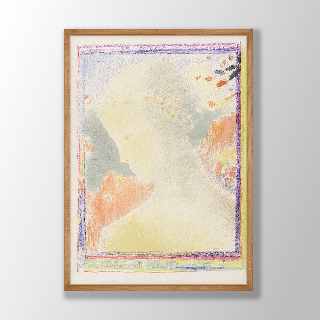 Odilon Redon Art Print - Beatrice Poster, Odilon Redon Poster, Woman ...