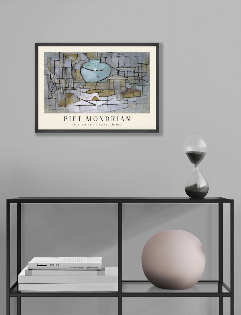 Piet Mondrian Art Print Still Life With Gingerpot Piet - Etsy