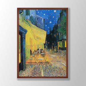 Van Gogh Print | Cafe Terrace at Night, Van Gogh Poster, Museum ...