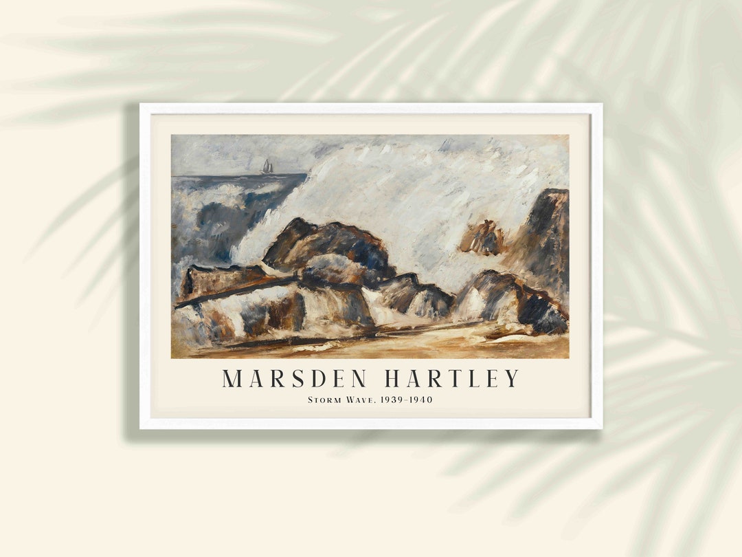 Marsden Hartley Art Print - Storm Wave, Marsden Hartley Poster ...