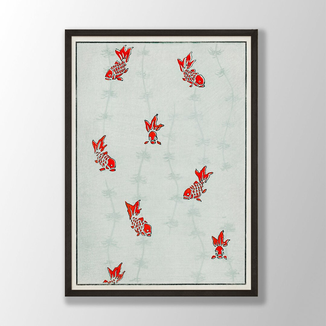 Japanese Fish Print - Golf Fish Wall Art, Japanese Wall Art, Japanese ...