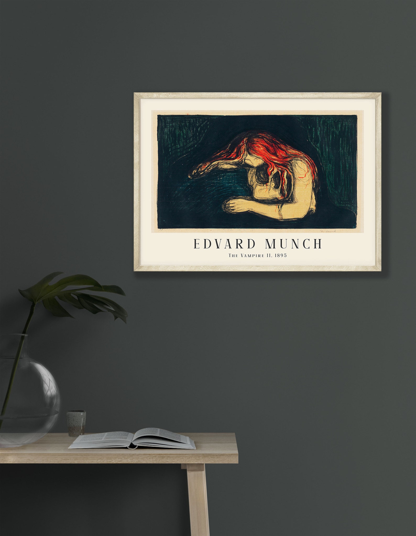 Edvard Munch Art Print the Vampire II 1895 Edvard Munch - Etsy
