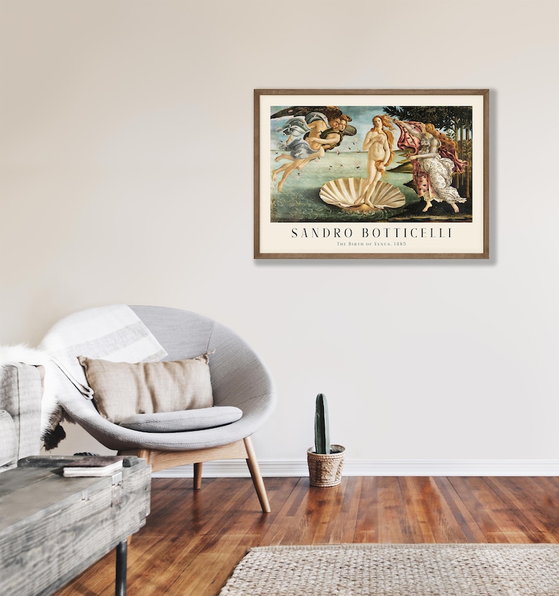 Botticelli's Birth of Venus Art Print - Renaissance Museum Exhibition ...
