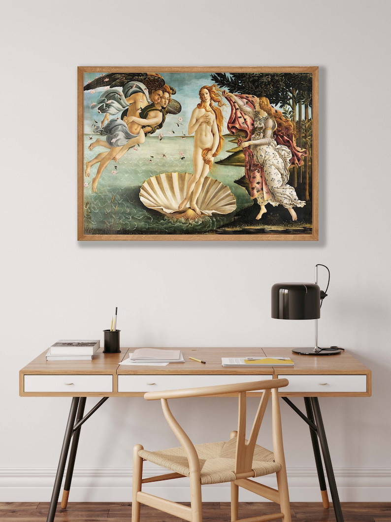 Botticelli's Birth of Venus Art Print: Renaissance Museum Exhibition - Etsy