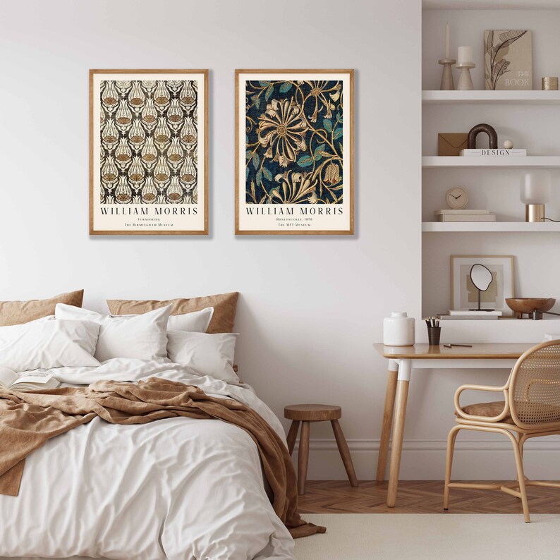 William Morris Print Set: Floral Art Nouveau Exhibition Posters - Etsy
