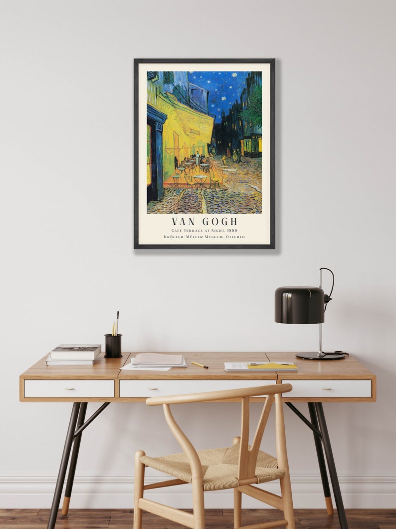 Van Gogh Print Cafe Terrace at Night Van Gogh Poster | Etsy