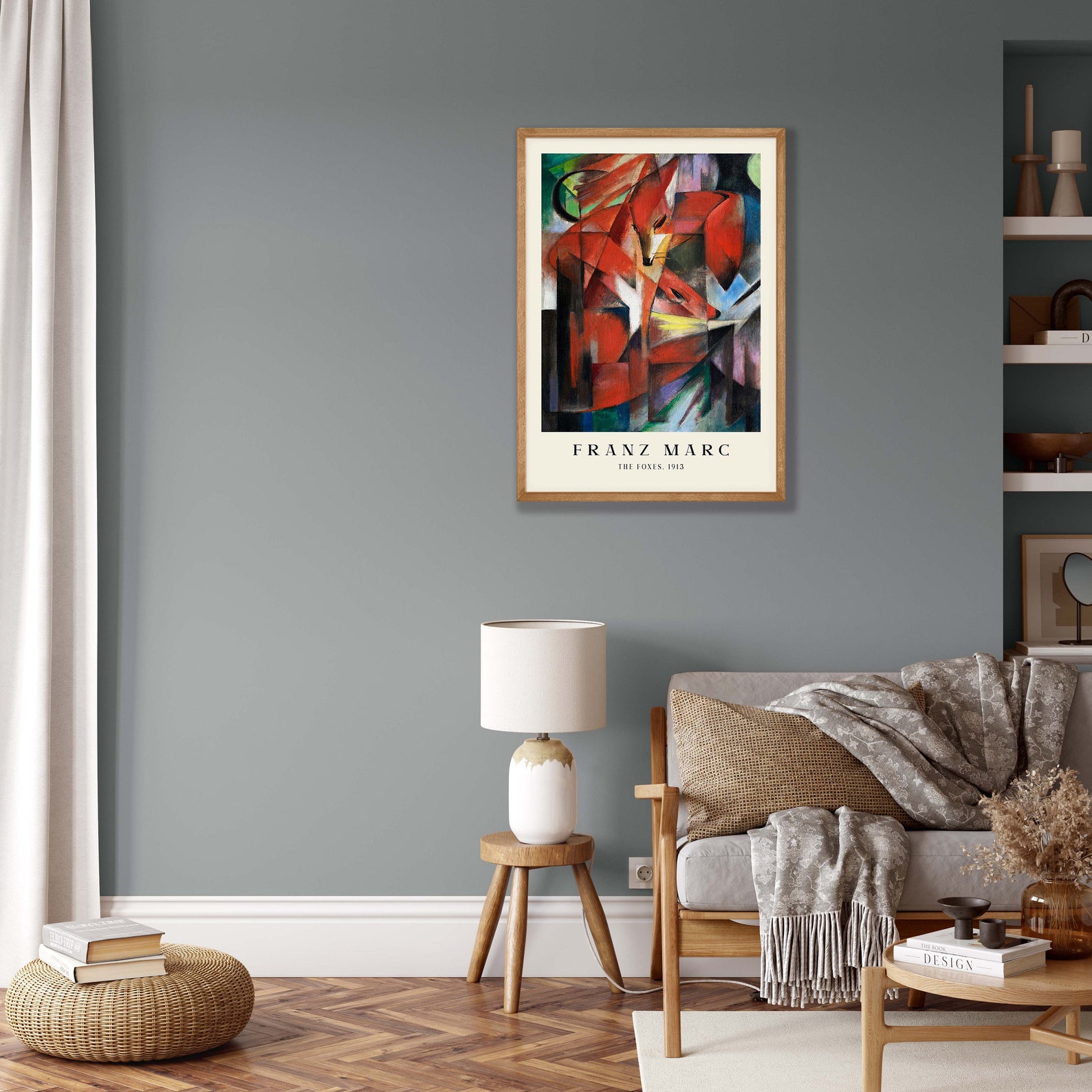 Franz Marc Art Print the Foxes 1913 Franz Marc Poster - Etsy