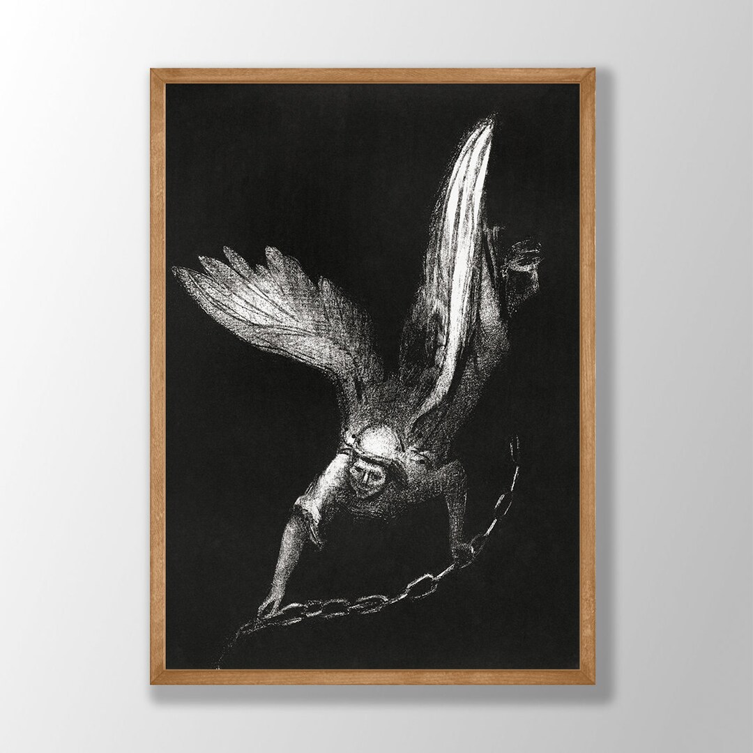 Odilon Redon Art Print - Angel Print, Odilon Redon Poster, Angel Wall ...