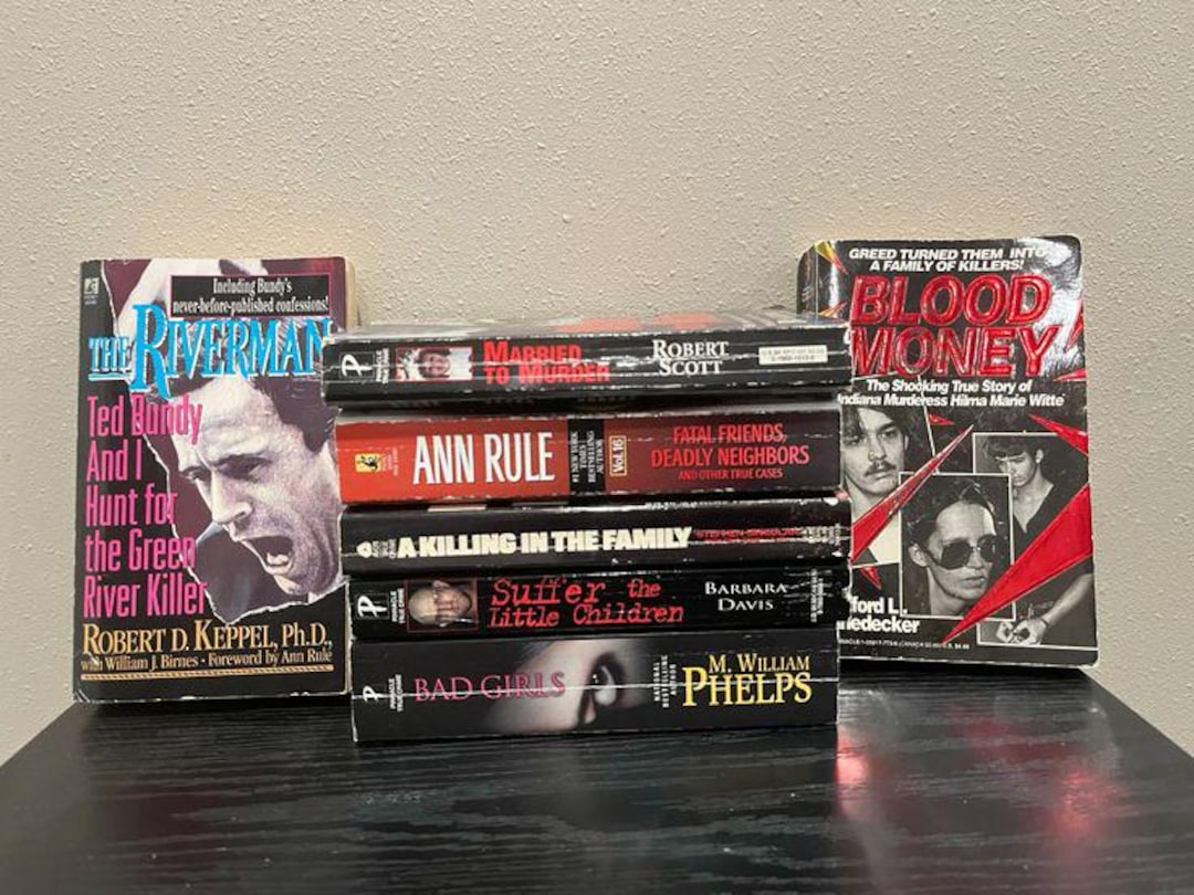 Vintage True Crime Books From the 1980's-1990's - Build Your Own Lot - Etsy