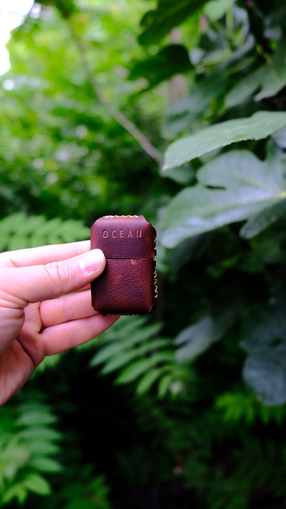 Personalized Leather Zippo Case, Leather Zippo Pouch, Leather Zippo ...