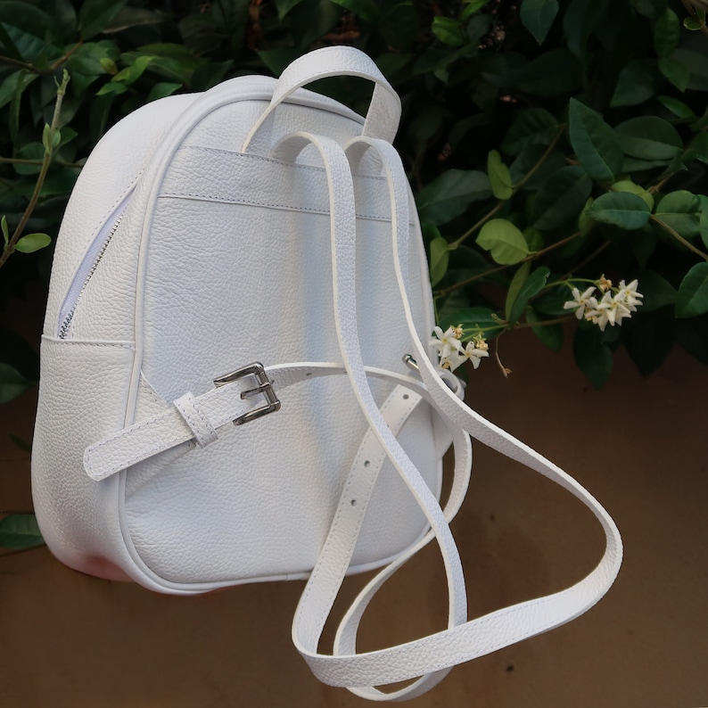 Green Leather Backpack Purse: Cowhide Women's Travel Bag - Etsy
