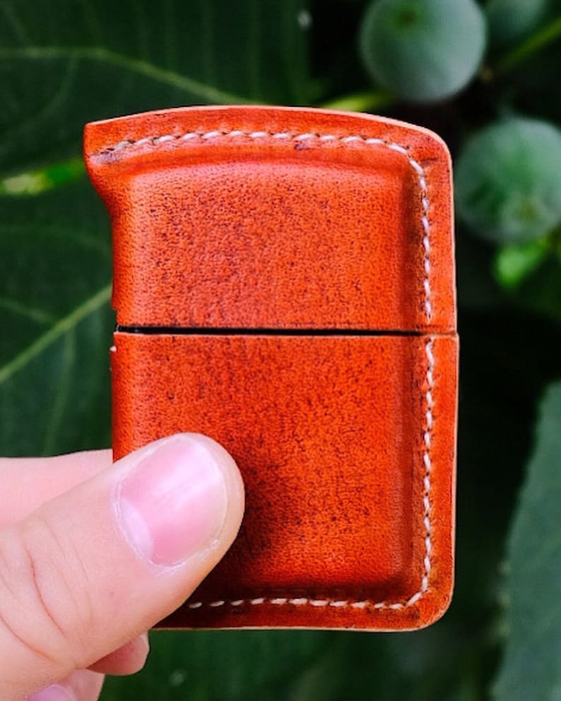 Leather Zippo Case, Leather Zippo Cover, Zippo Classic, Wet Molded ...