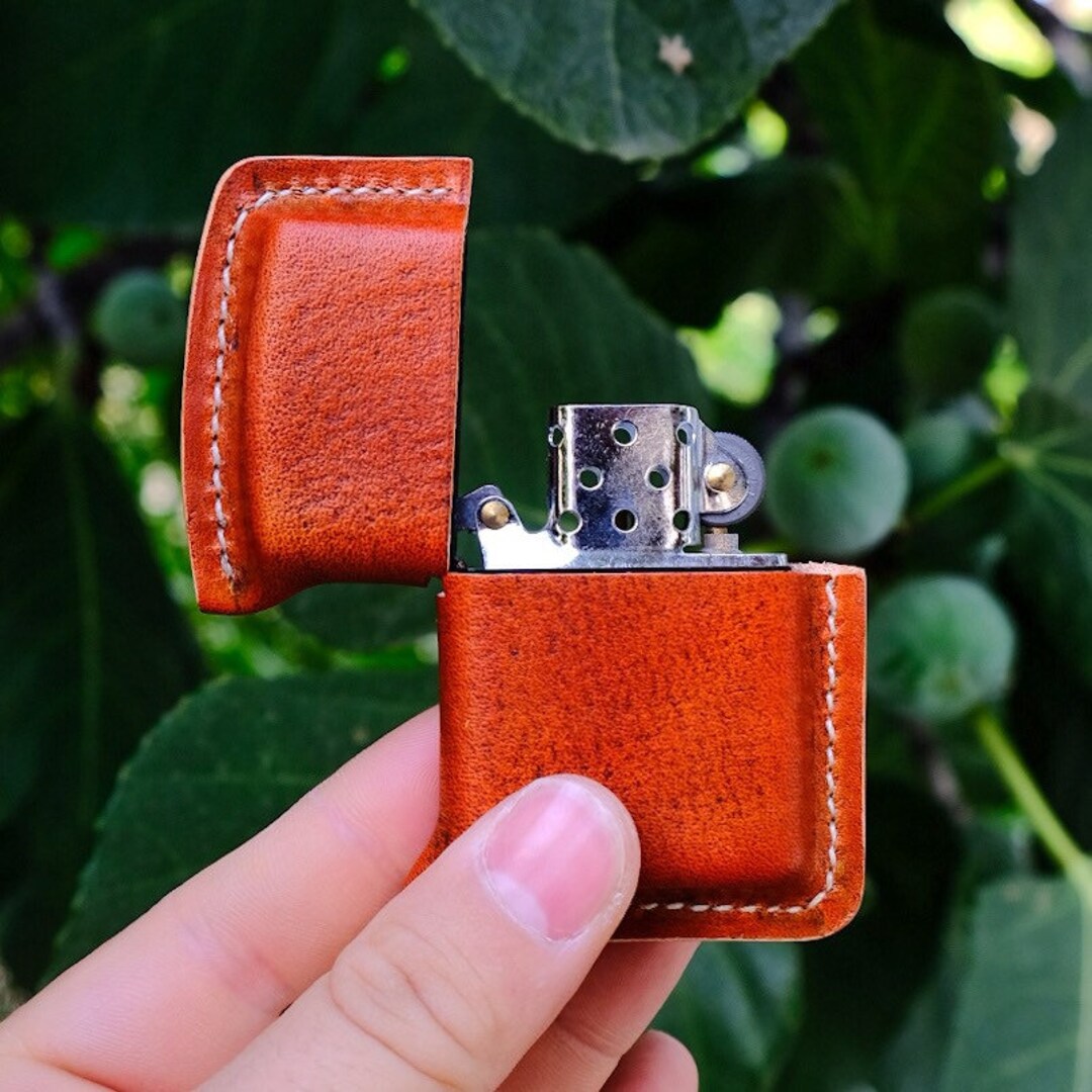 Leather Zippo Case, Leather Zippo Cover, Zippo Classic, Wet Molded ...