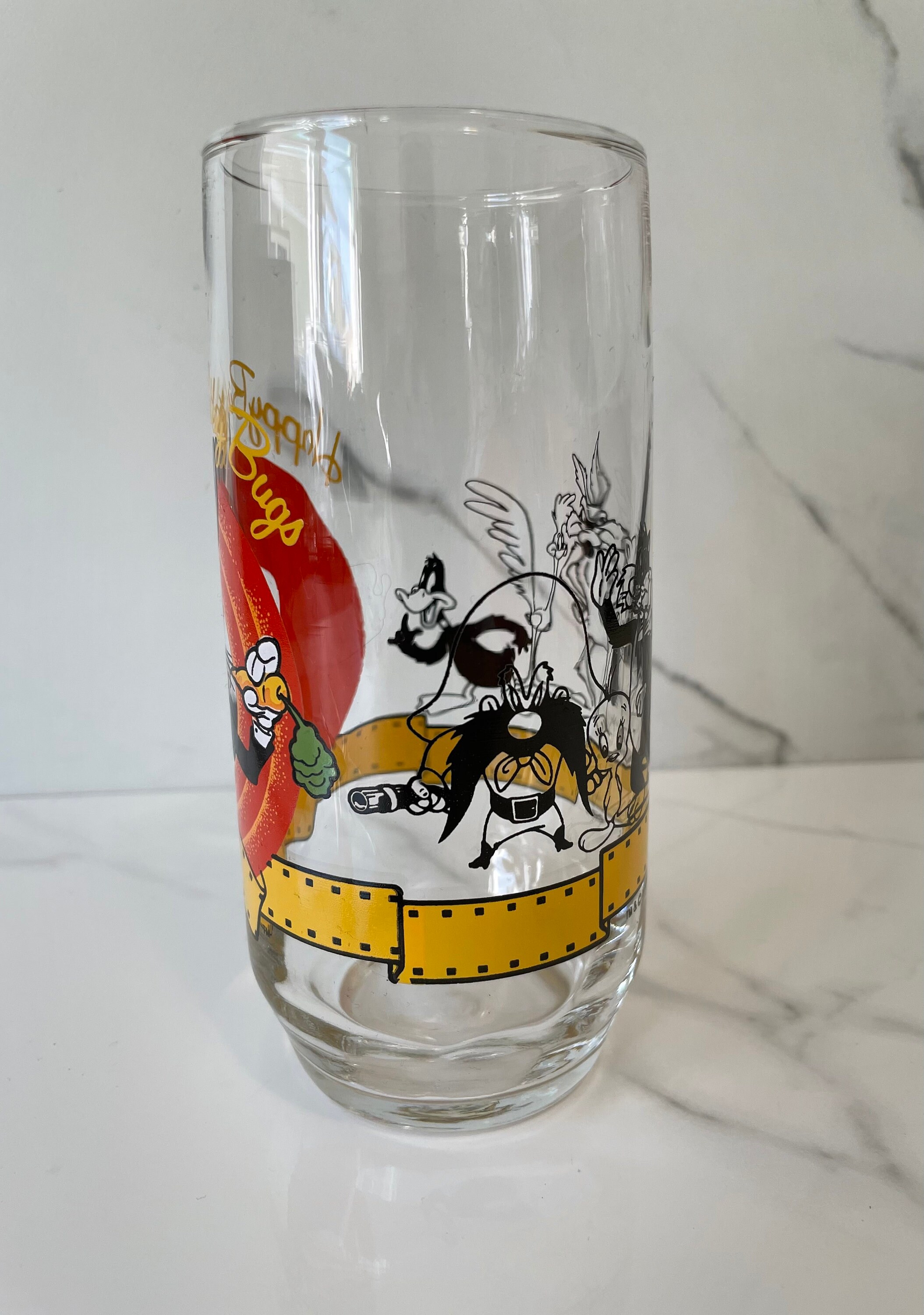 Vintage Libbey Looney Toons Glass Happy Birthday Bugs 50th - Etsy