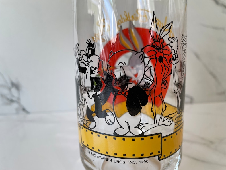 Vintage Libbey Looney Toons Glass Happy Birthday Bugs 50th - Etsy
