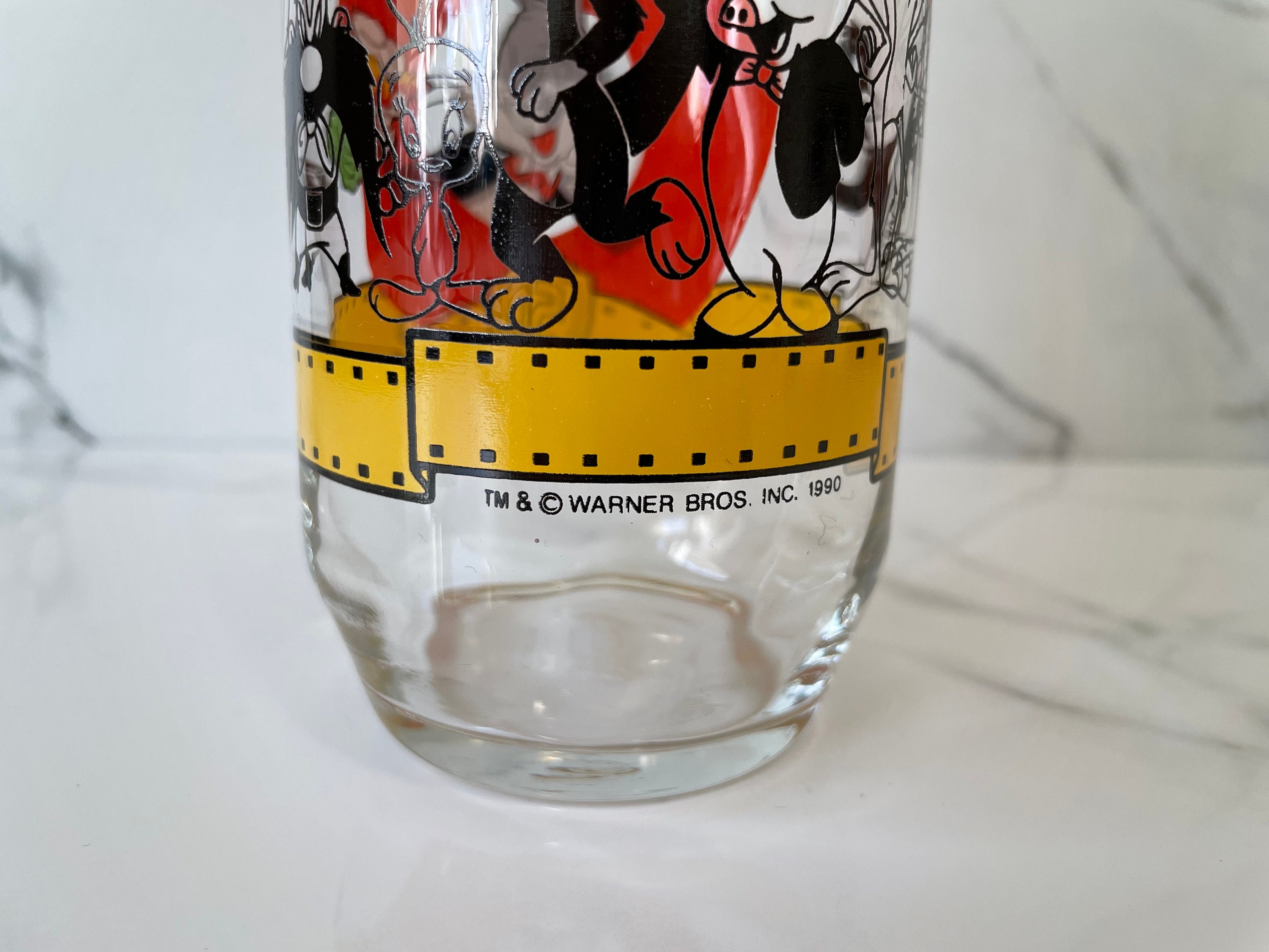 Vintage Libbey Looney Toons Glass Happy Birthday Bugs 50th - Etsy