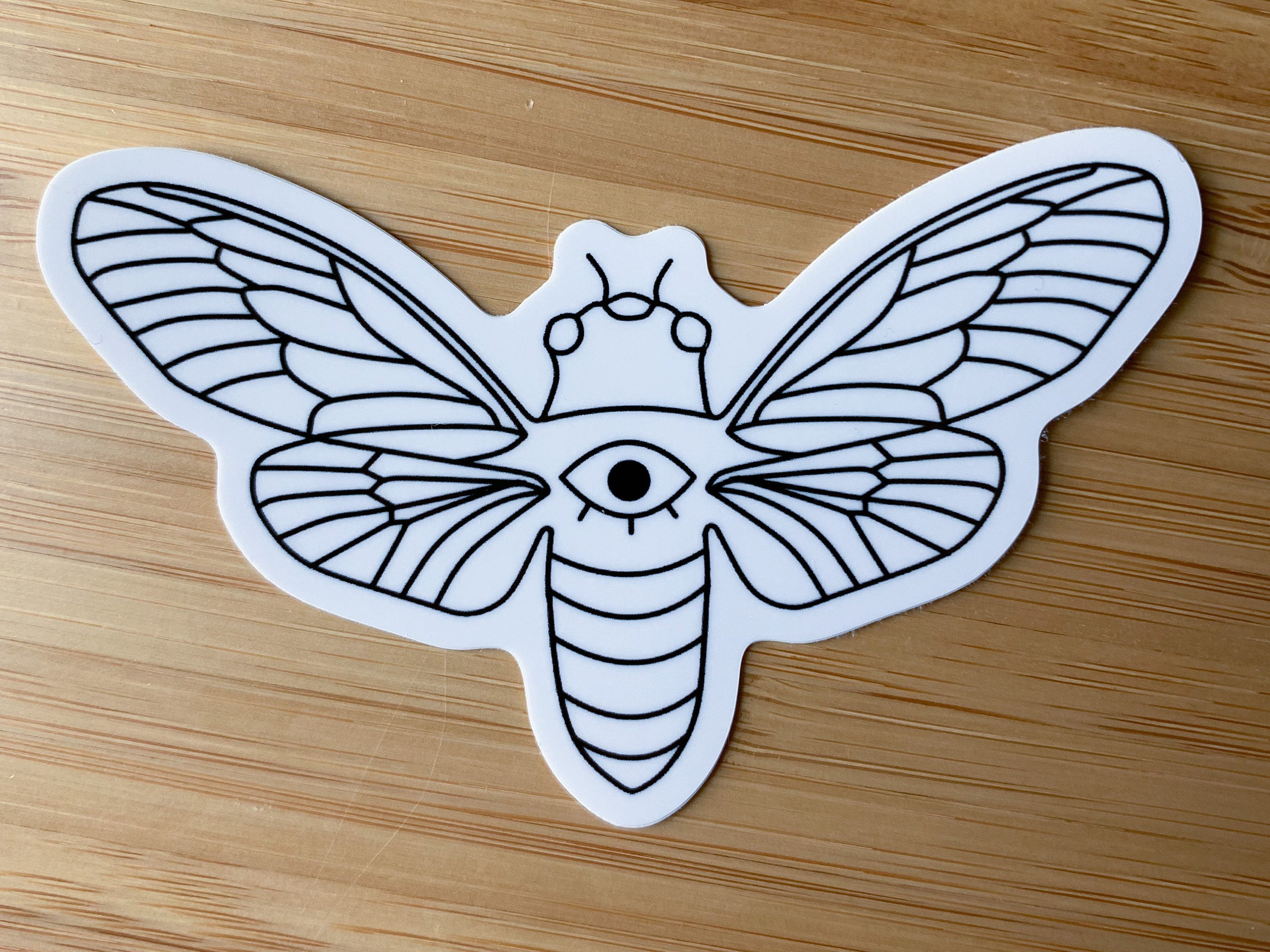 Skinless Cicada Logo Sticker, Cicada Sticker - Etsy