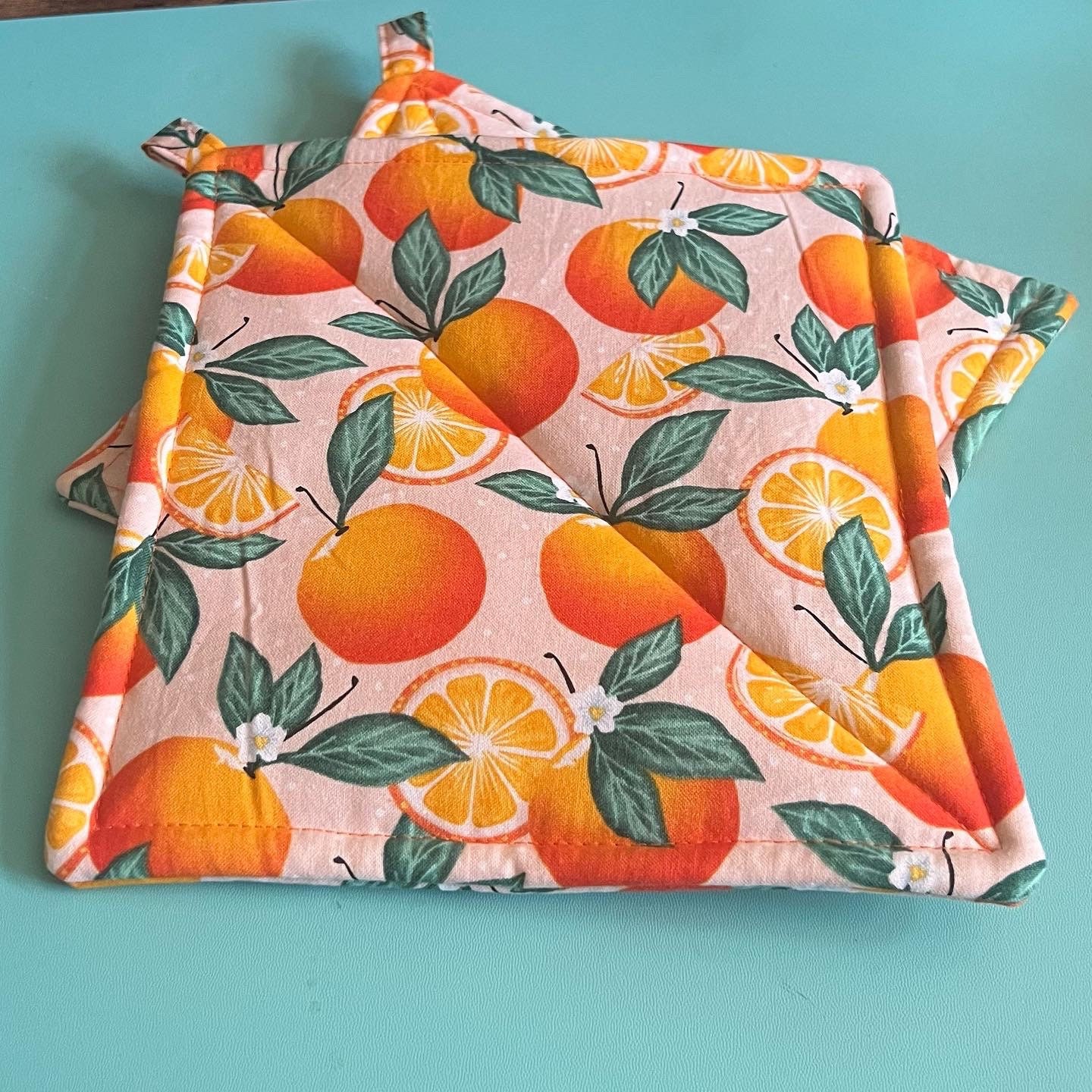 Orange Pot Holders - Etsy