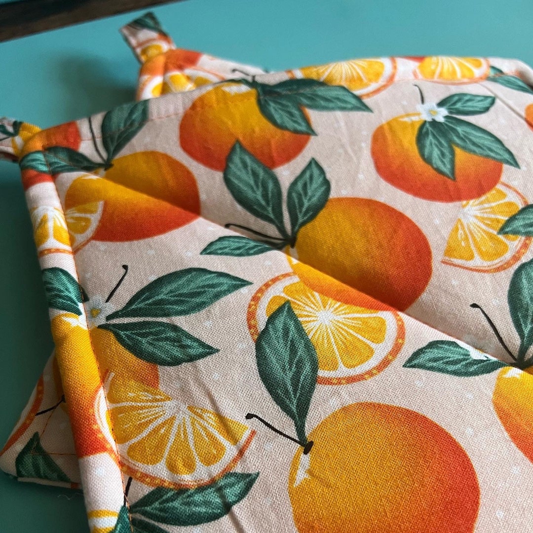 Orange Pot Holders - Etsy