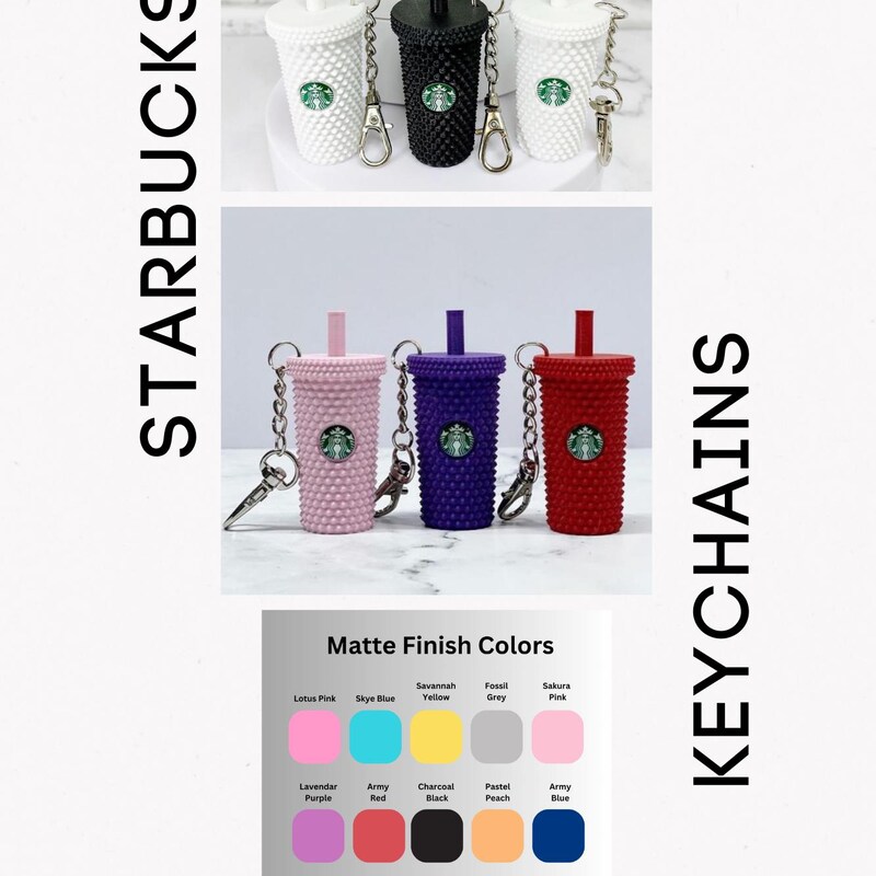 Starbucks Keychain - Etsy