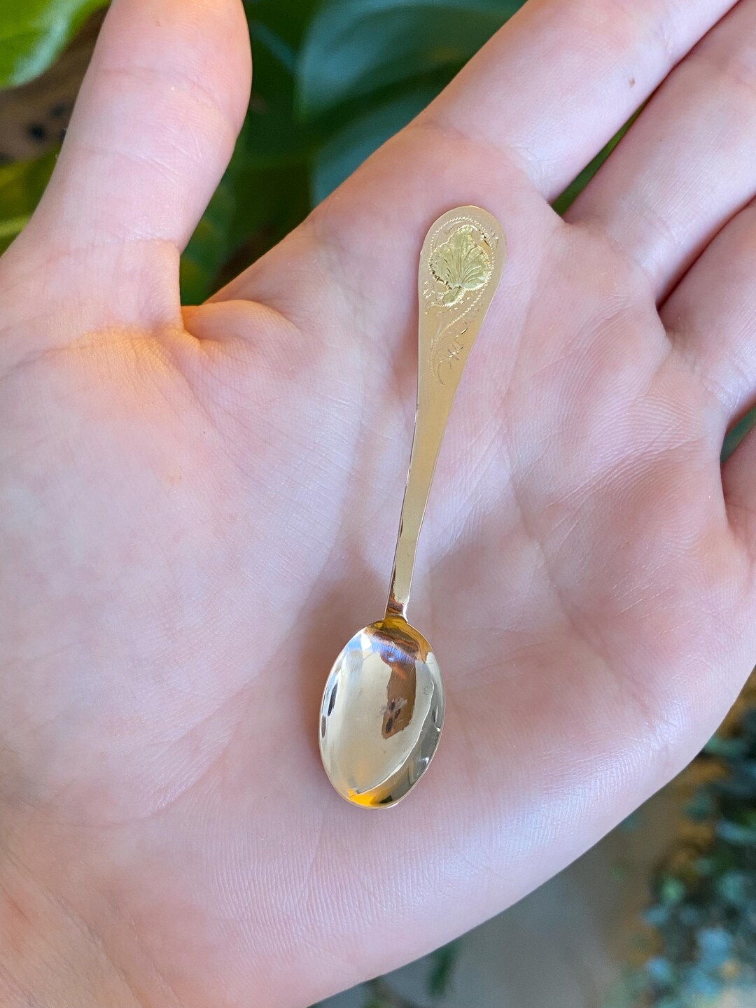 Vintage Solid 10k Rosey & Yellow Gold Baby Spoon - Quality Estate ...