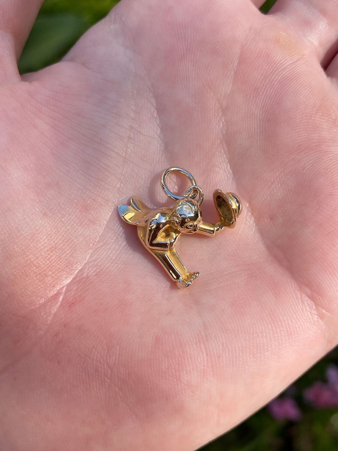 Vintage Solid 10k Yellow Gold Monopoly Banker Cufflink Conversion Charm ...