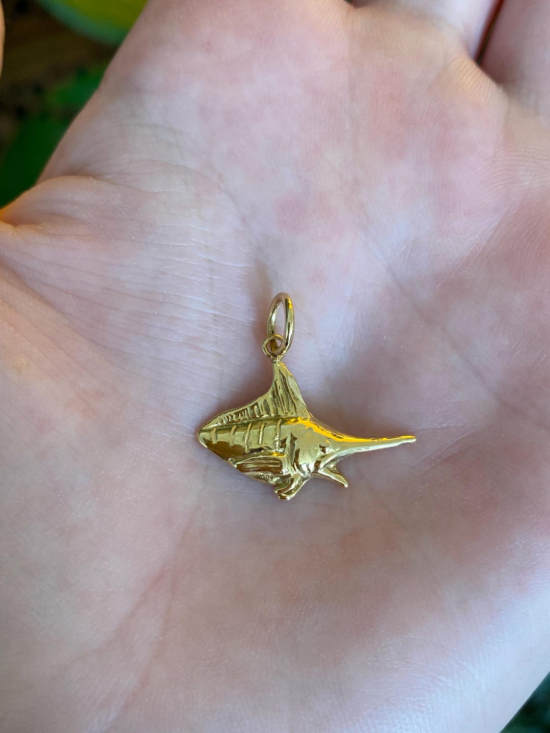 Vintage Solid 18k Yellow Gold Marlin Charm - Fine Estate Jewelry - Real ...