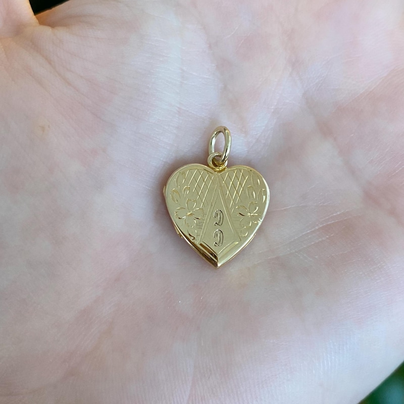Vintage 9 Ct Gold Locket - Etsy