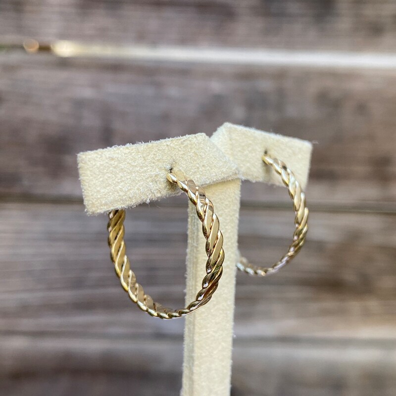Solid 14k Gold Hoops - Etsy