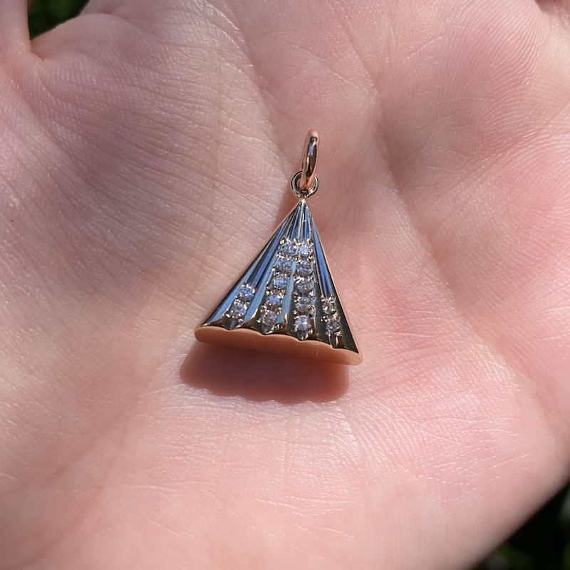 Triangle Brooch - Etsy UK