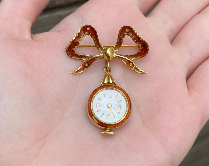 Vintage 18K Yellow Gold Enzo Ornate Victorian Pocket Watch - Brooch ...