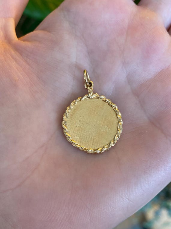 Solid 14k Yellow Gold 1985 Name Kristin Charm - Fine … - Gem