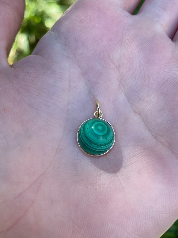 Real malachite & gold - Gem