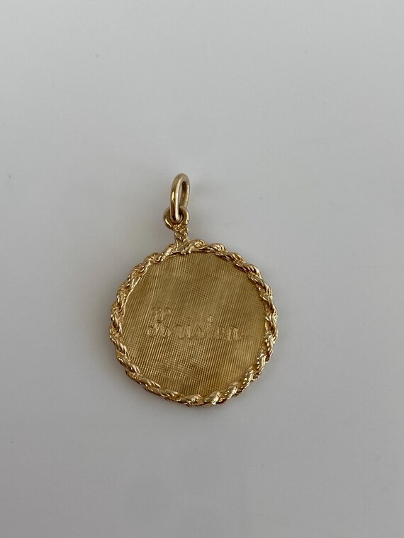 Solid 14k Yellow Gold 1985 Name Kristin Charm - Fine … - Gem