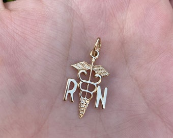 Nurse Gold Necklace - Etsy