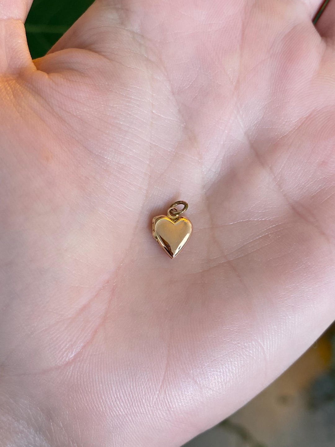 Vintage 10k Rosey Gold Puffy Heart Locket Charm - Etsy