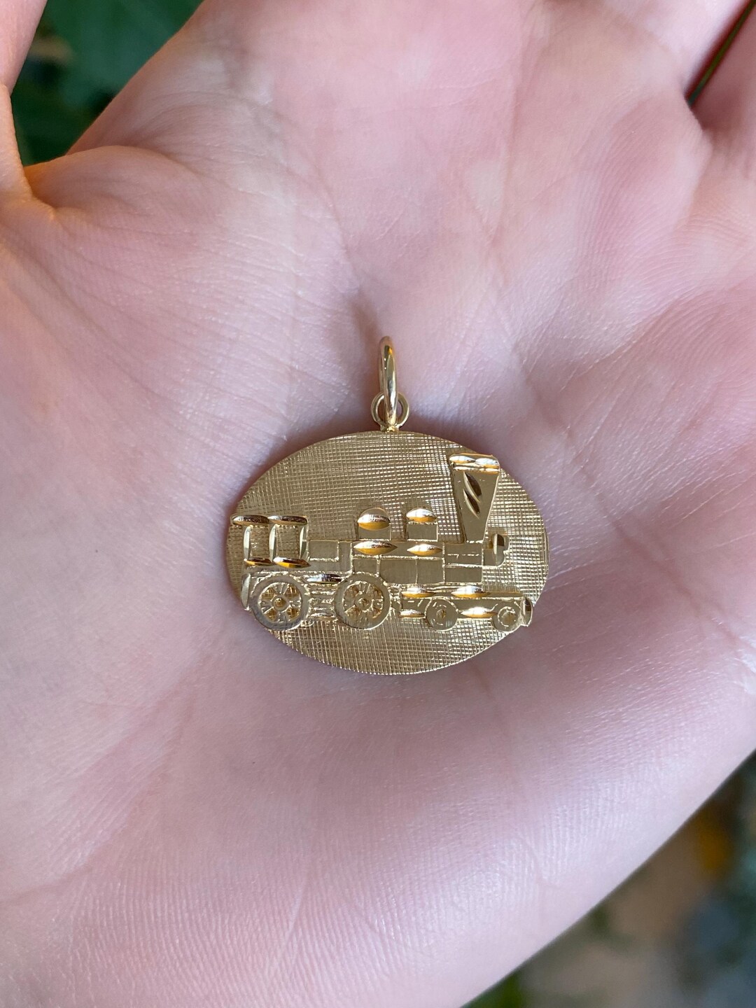 Vintage Solid 14k Yellow Gold Crosshatch Train Cufflink Conversion ...
