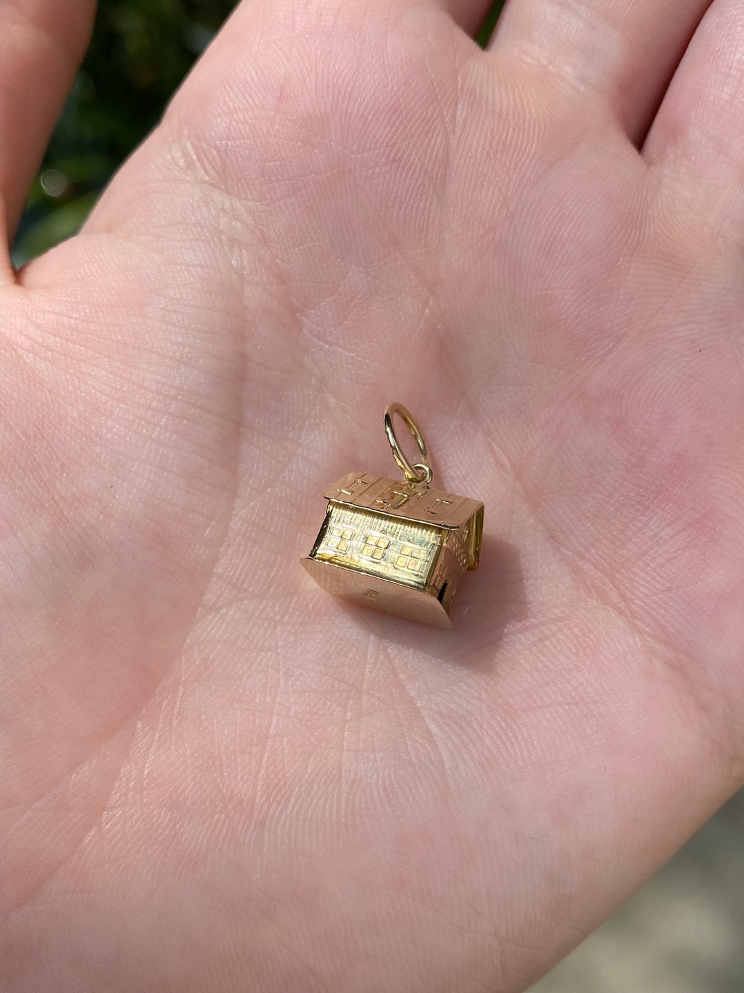 Vintage Solid 18k Yellow Gold House Charm Real Genuine Gold Quality Fine Estate Jewelry - Etsy