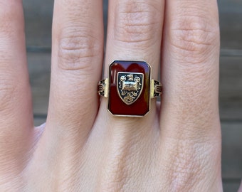Garnet Class Ring - Etsy