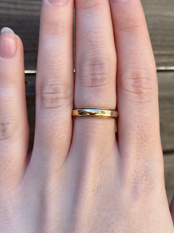 Craftsmith Vintage Solid 14k Yellow Gold Ring Band Size 7 - Etsy