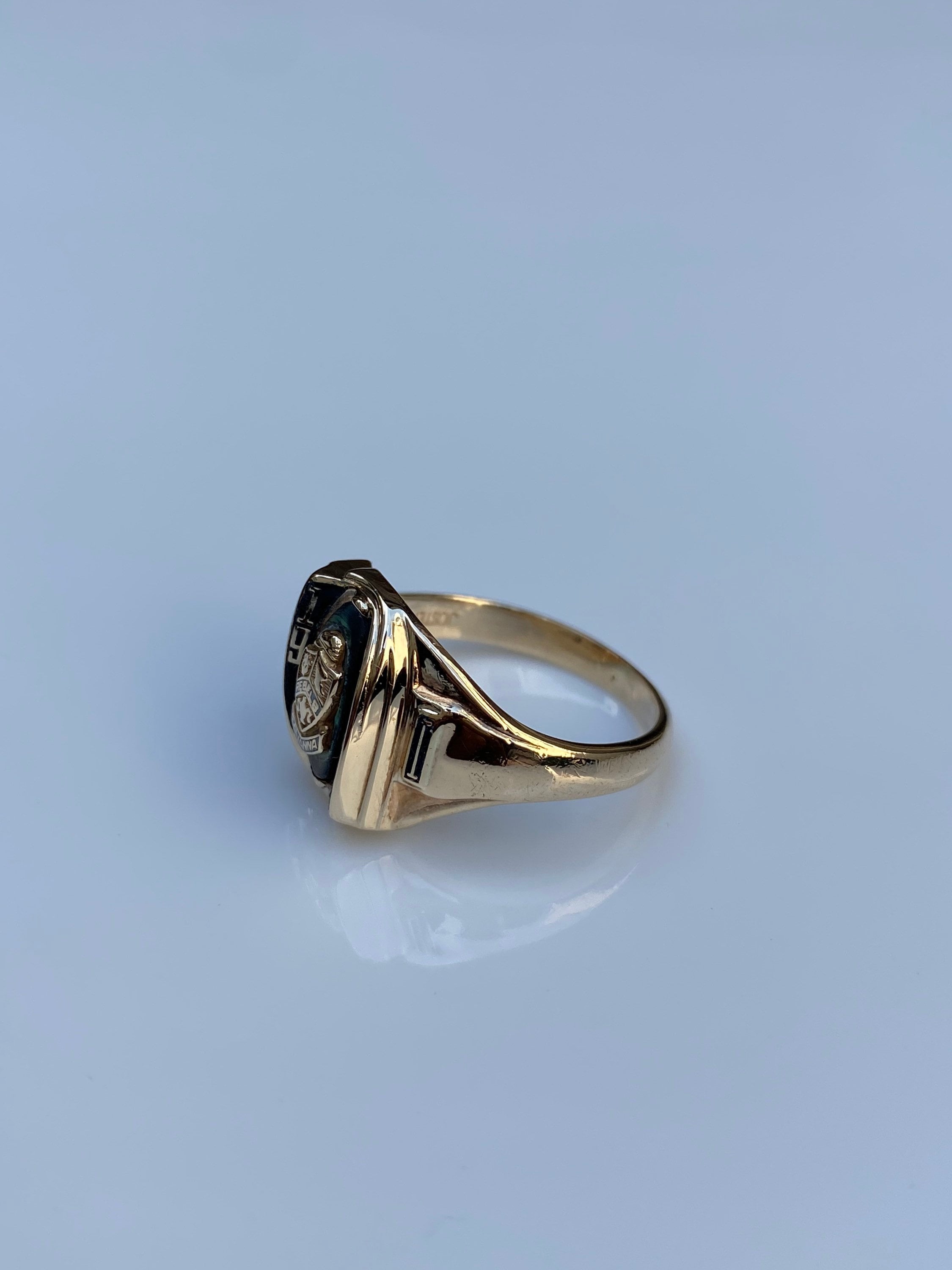 Mother Of Pearl Class Ring